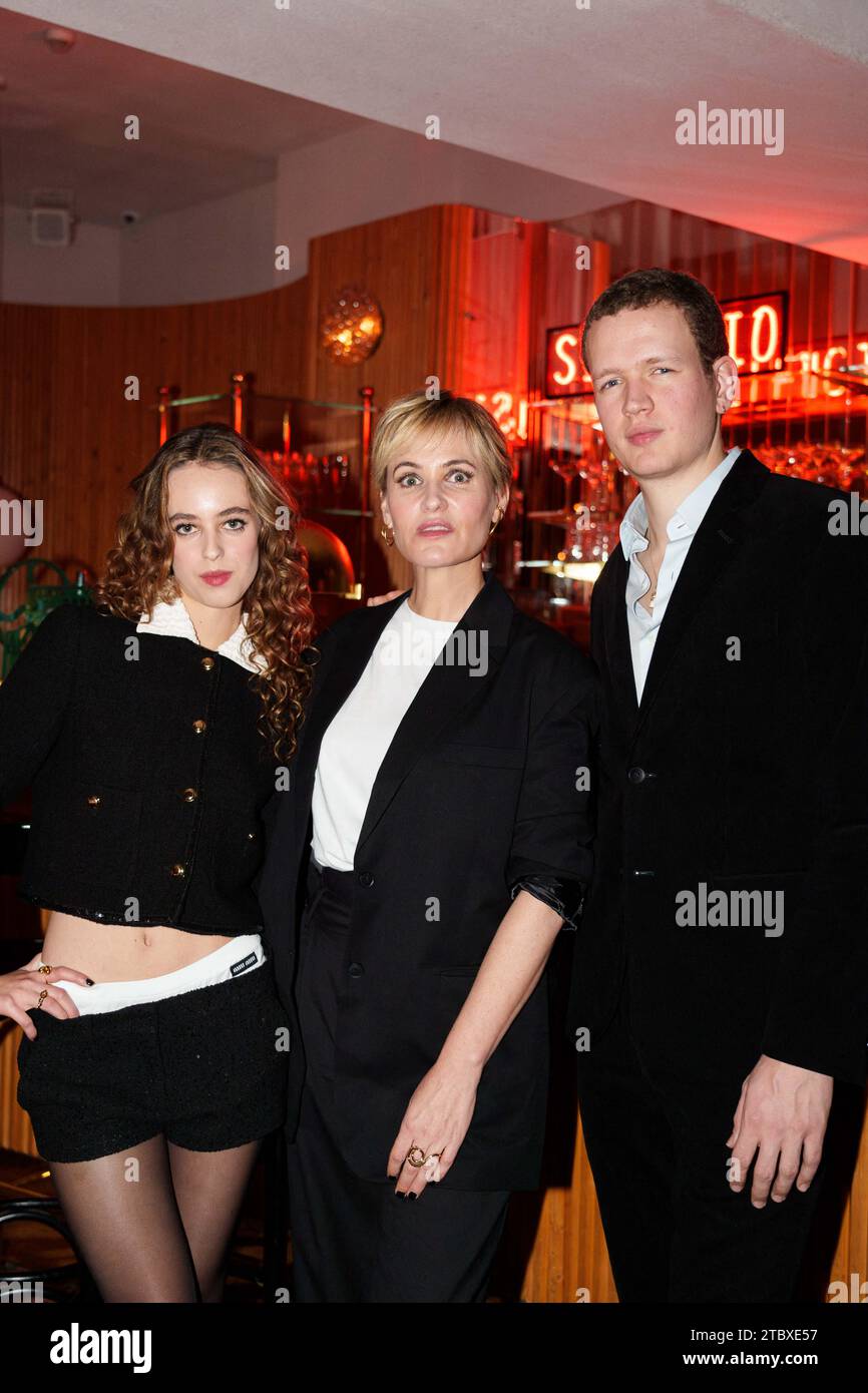 Paris, France. 08th Dec, 2023. Judith Godreche with her children Tess ...