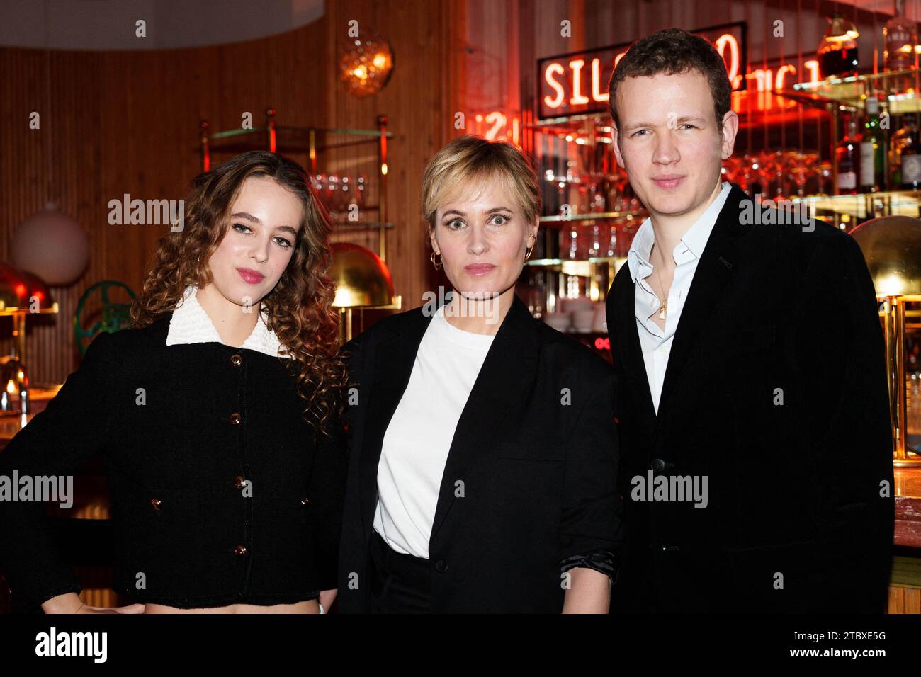 Paris, France. 08th Dec, 2023. Judith Godreche with her children Tess ...