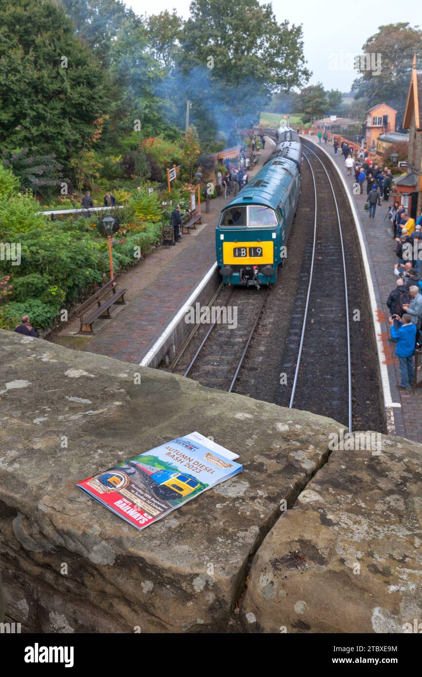 Class 52 'western' locomotive D1015 Western Champion at Arley, Severn ...