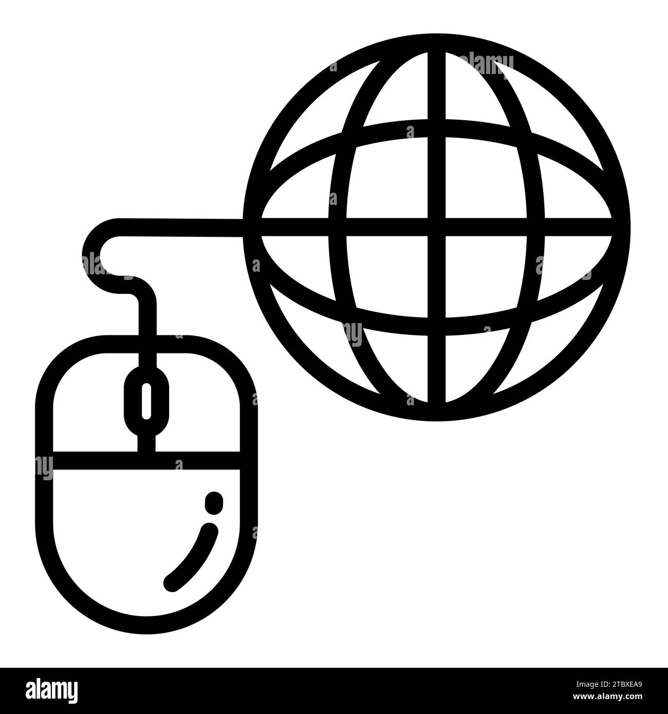 mouse vector line icon, school and education icon Stock Vector Image ...