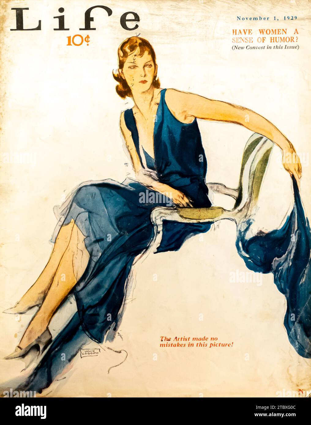 LIFE magazine cover - November 1, 1929 Stock Photo - Alamy
