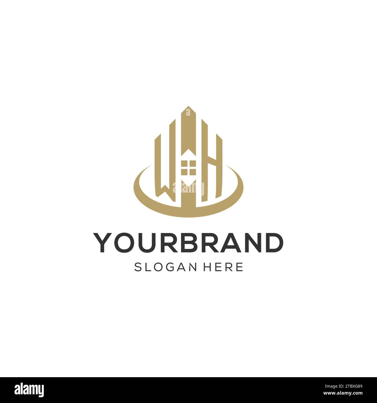 Wh house logo Cut Out Stock Images & Pictures - Alamy