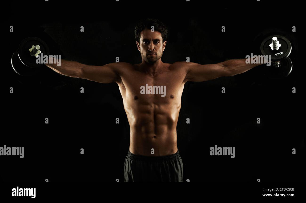 Lateral raises man hi-res stock photography and images - Alamy