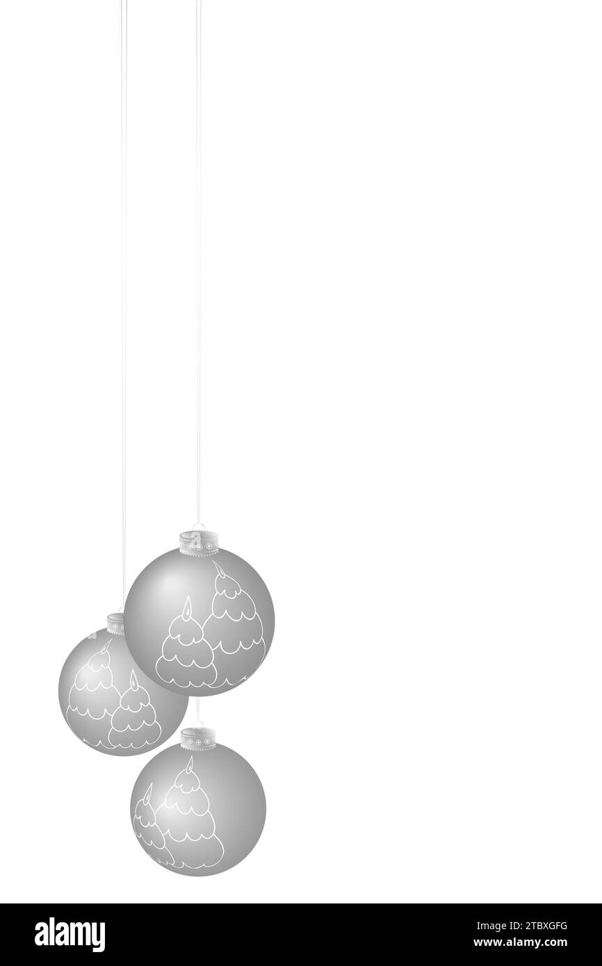 Silver glass balls Black and White Stock Photos & Images - Alamy