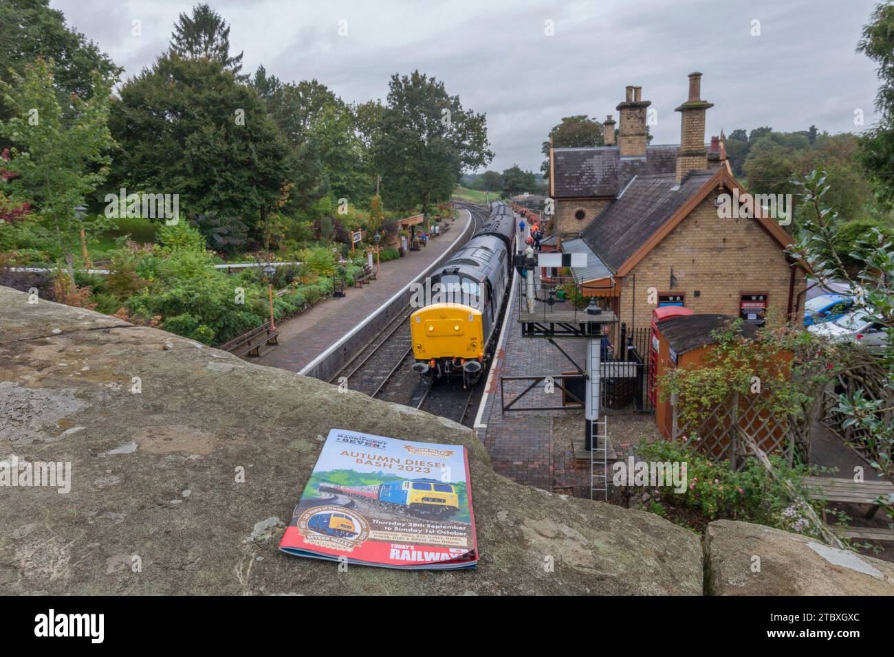 Preserved class 37 diesel locomotive 37263 at Arley, Severn Valley ...