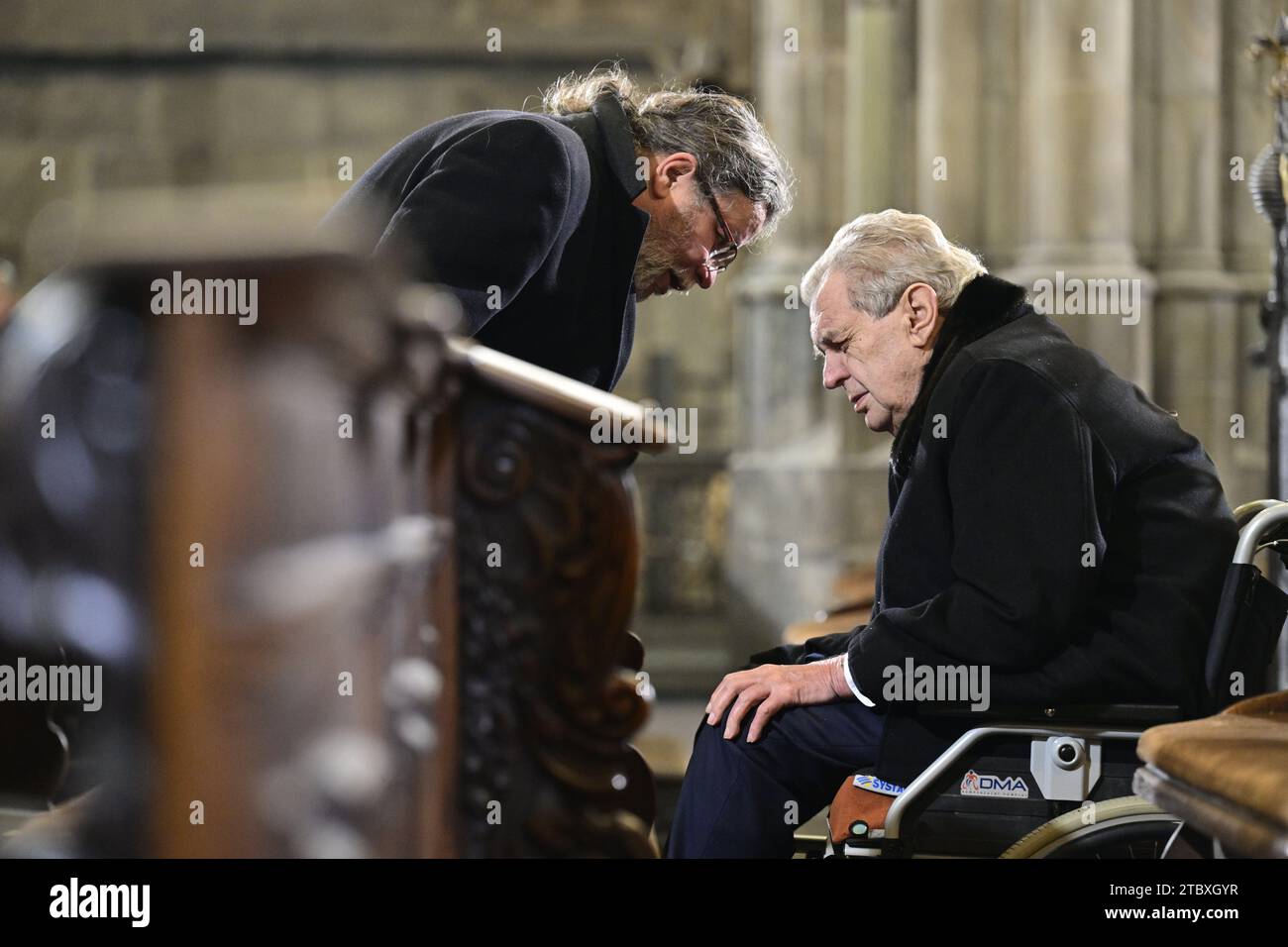 Prague, Czech Republic. 09th Dec, 2023. Funeral ceremony with state ...