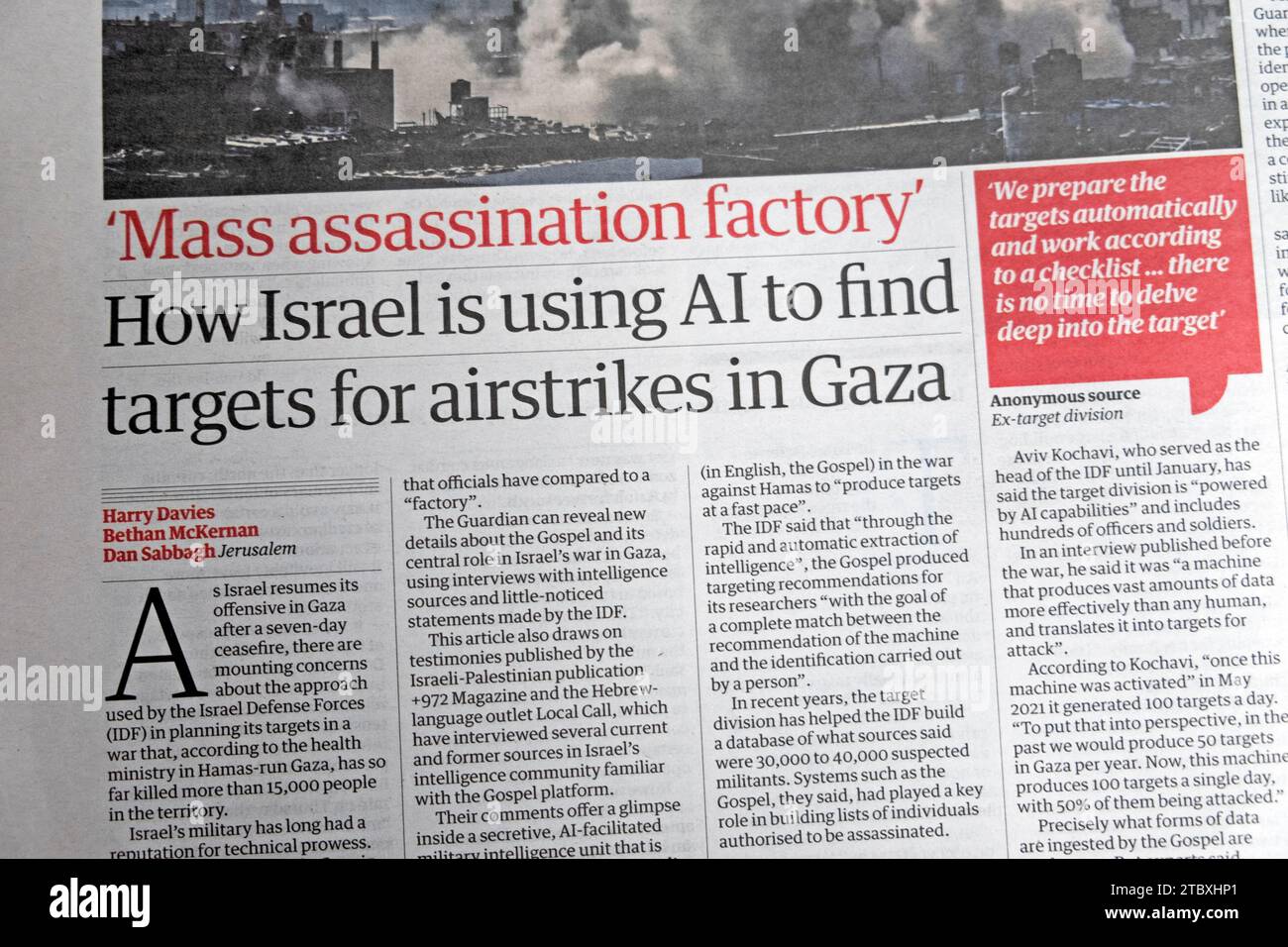 'How Israel is using AI to find targets for airstrikes in Gaza ...