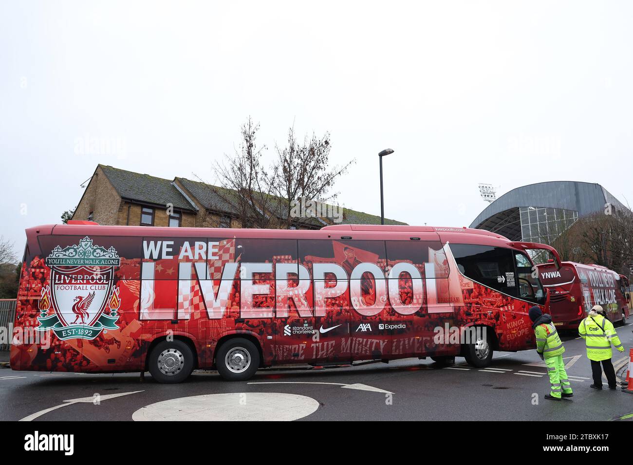 The england team bus arrives hi-res stock photography and images - Alamy