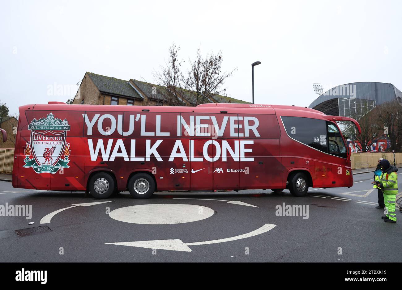 The england team bus arrives hi-res stock photography and images - Alamy