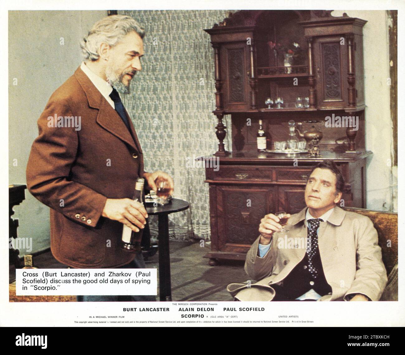 PAUL SCOFIELD and BURT LANCASTER in SCORPIO 1973 director MICHAEL ...