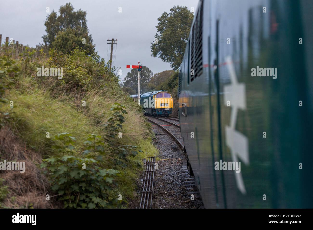 British rail blue western diesel hydraulic locomotives D1015 & D1062 ...