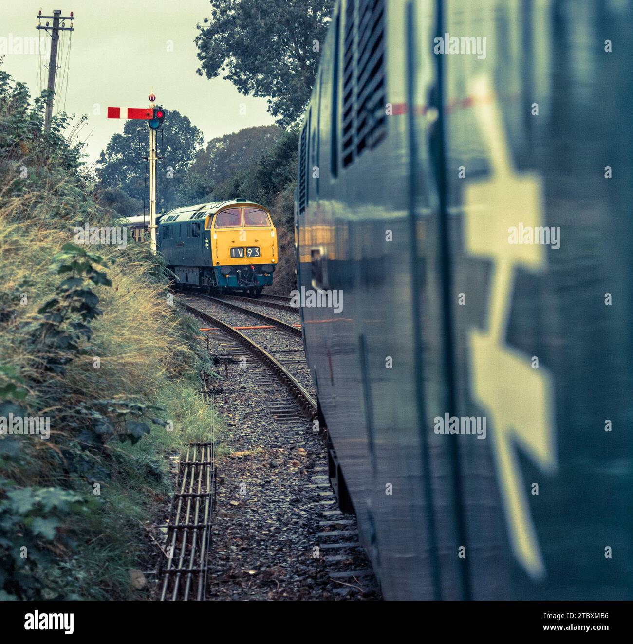 British rail blue western diesel hydraulic locomotives D1015 & D1062 ...
