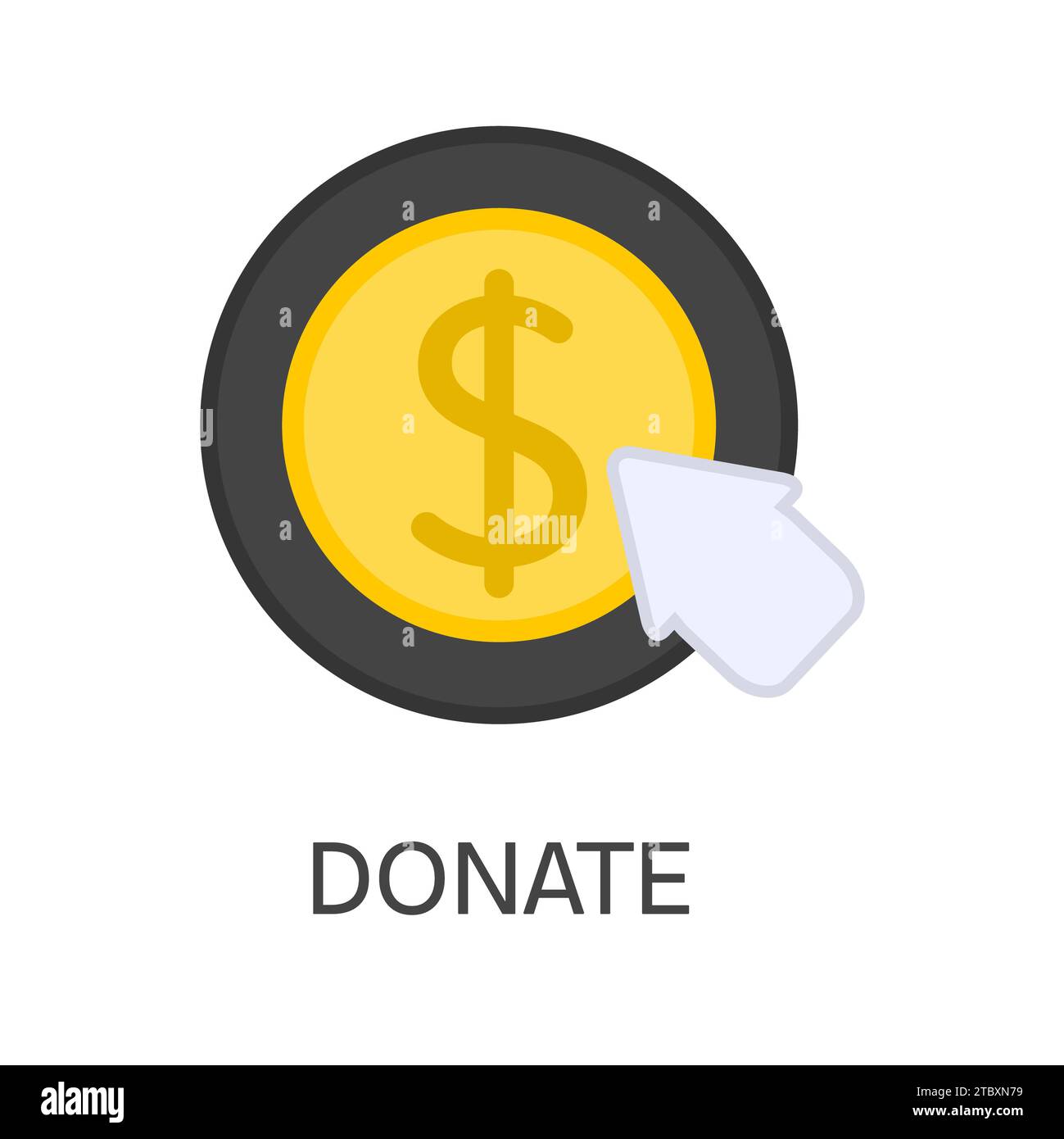 Gold coin donation hi-res stock photography and images - Alamy