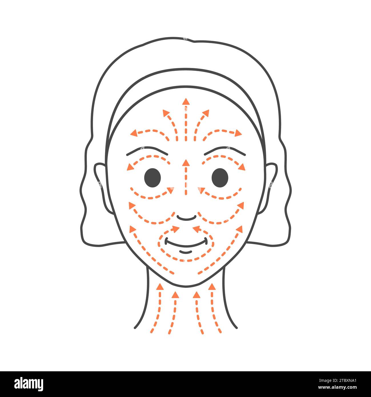 Relax woman head massage Cut Out Stock Images & Pictures - Alamy