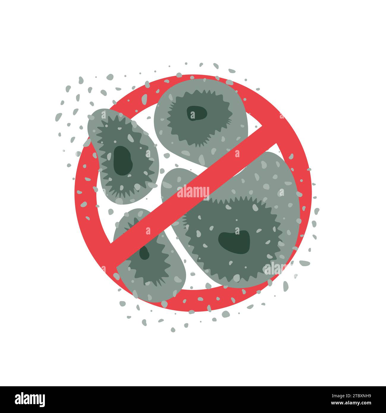 Mold spores illustration Cut Out Stock Images & Pictures - Alamy