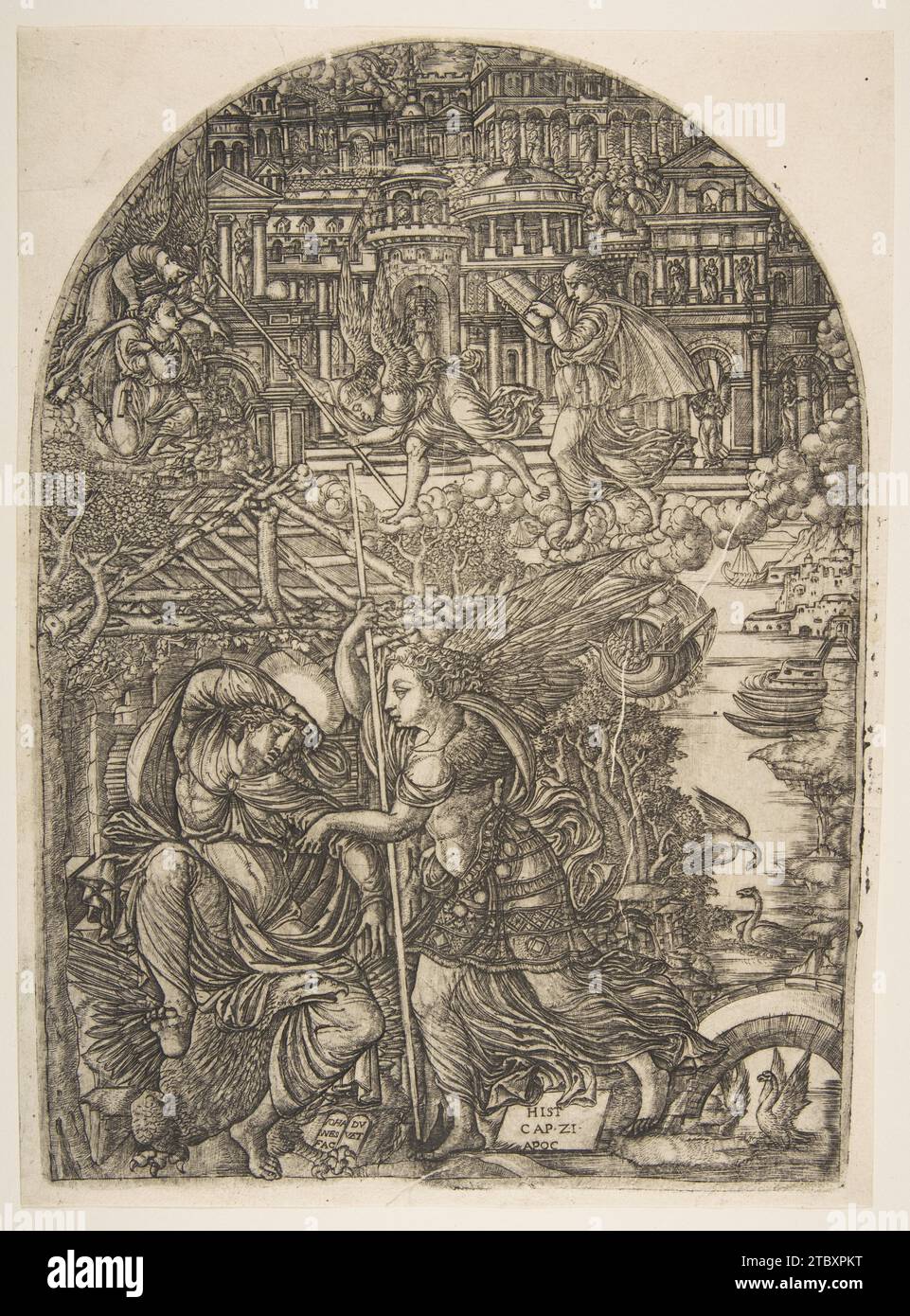 The Angel shows Saint John the New Jerusalem, from the Apocalypse 1925 ...