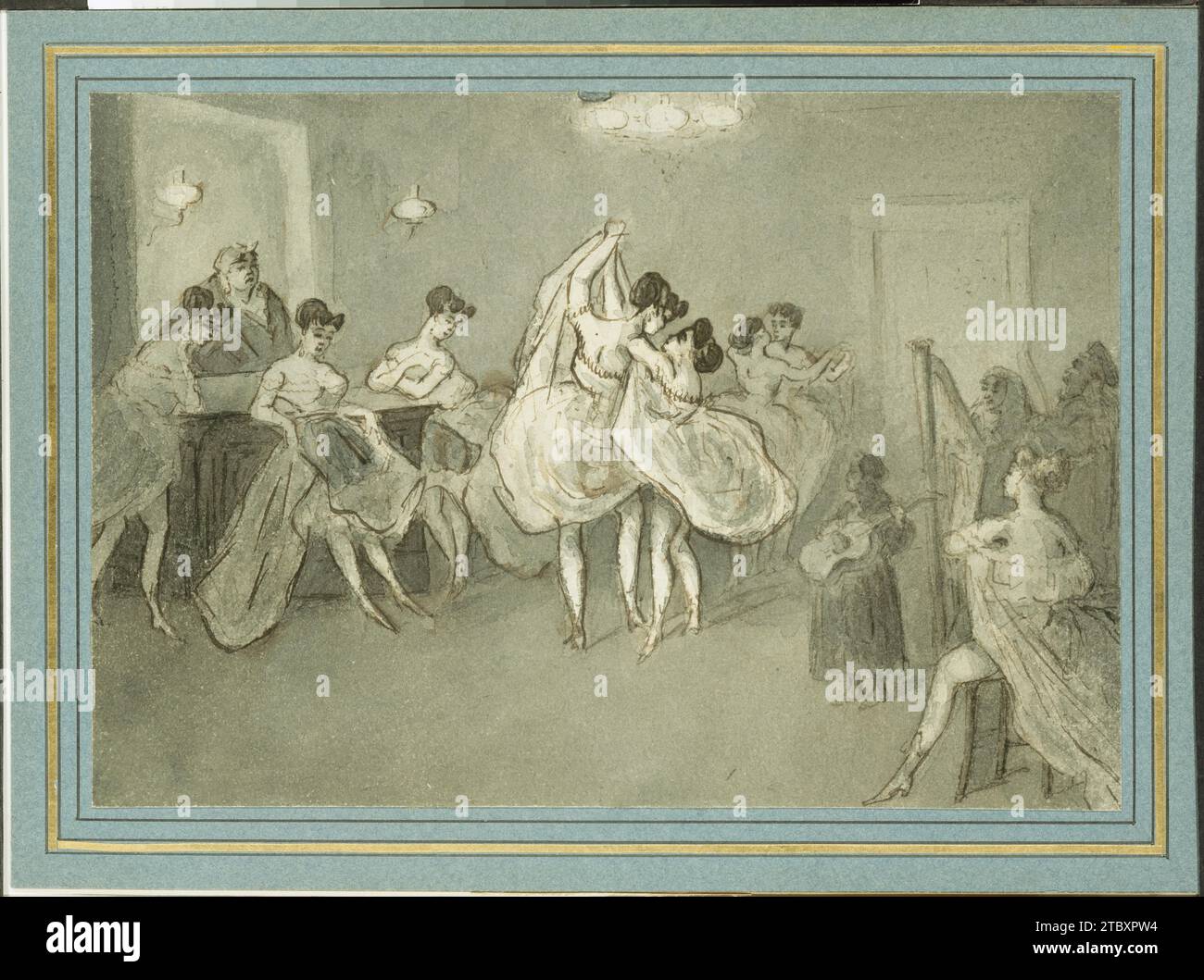 Women Dancing in a Brothel 1975 by Constantin Guys Stock Photo - Alamy