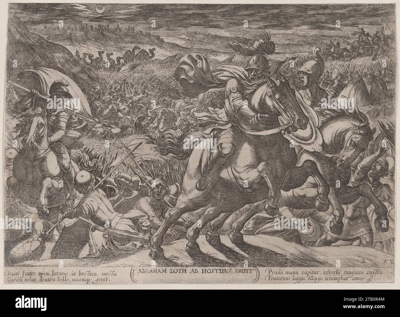 Plate 2: Abraham Liberating His Nephew Lot, from 'The Battles of the ...
