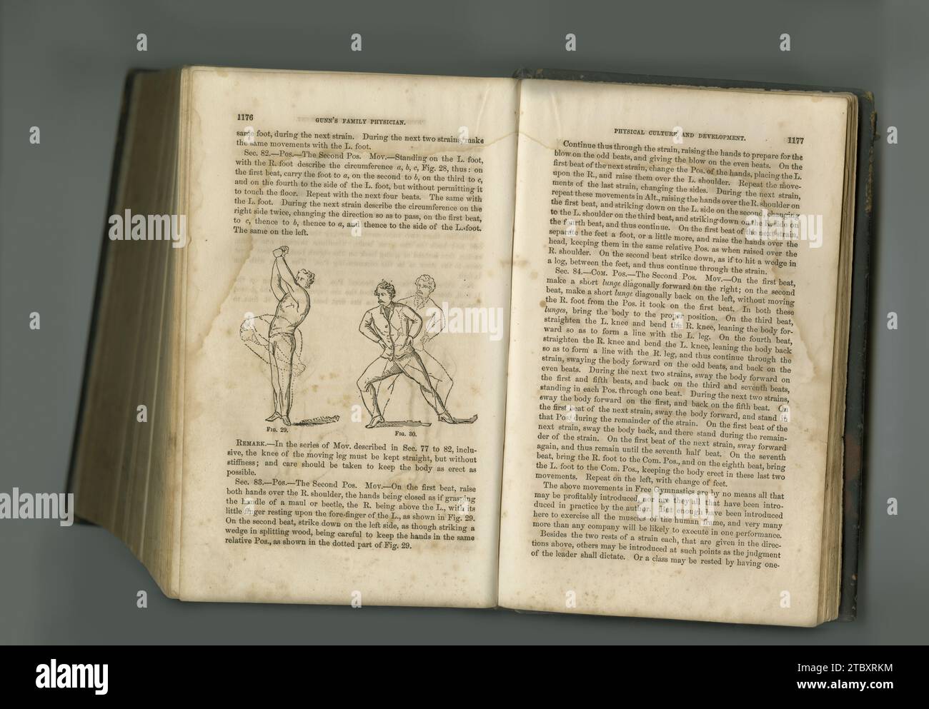 Old book, guide and pages of vintage literature or text for physical ...