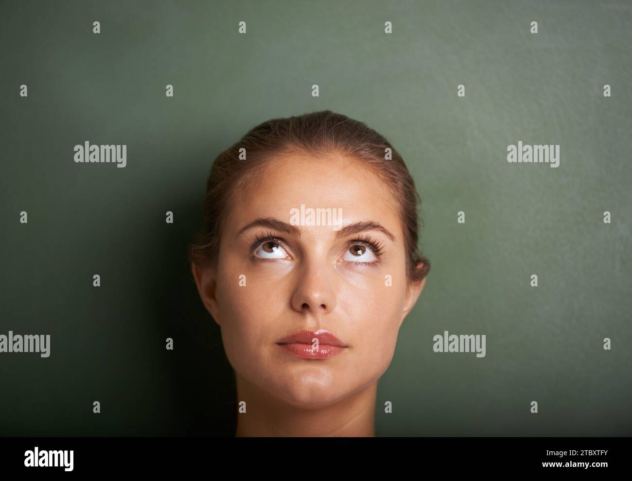 Teacher, thinking and woman with ideas, solution and problem solving on ...