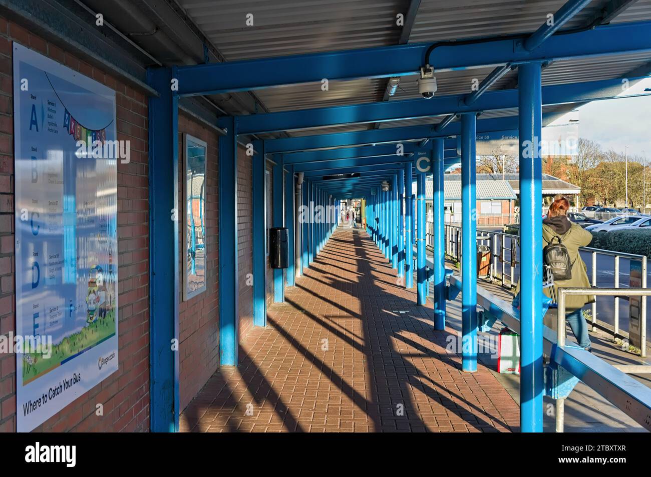 Perspective view of the terminal at the town bus station in Skegness ...