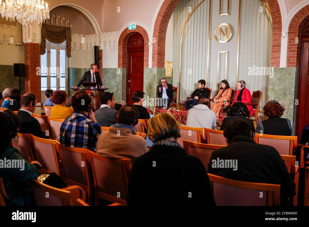 The husband and children of this year's winner of the Nobel Peace Prize ...