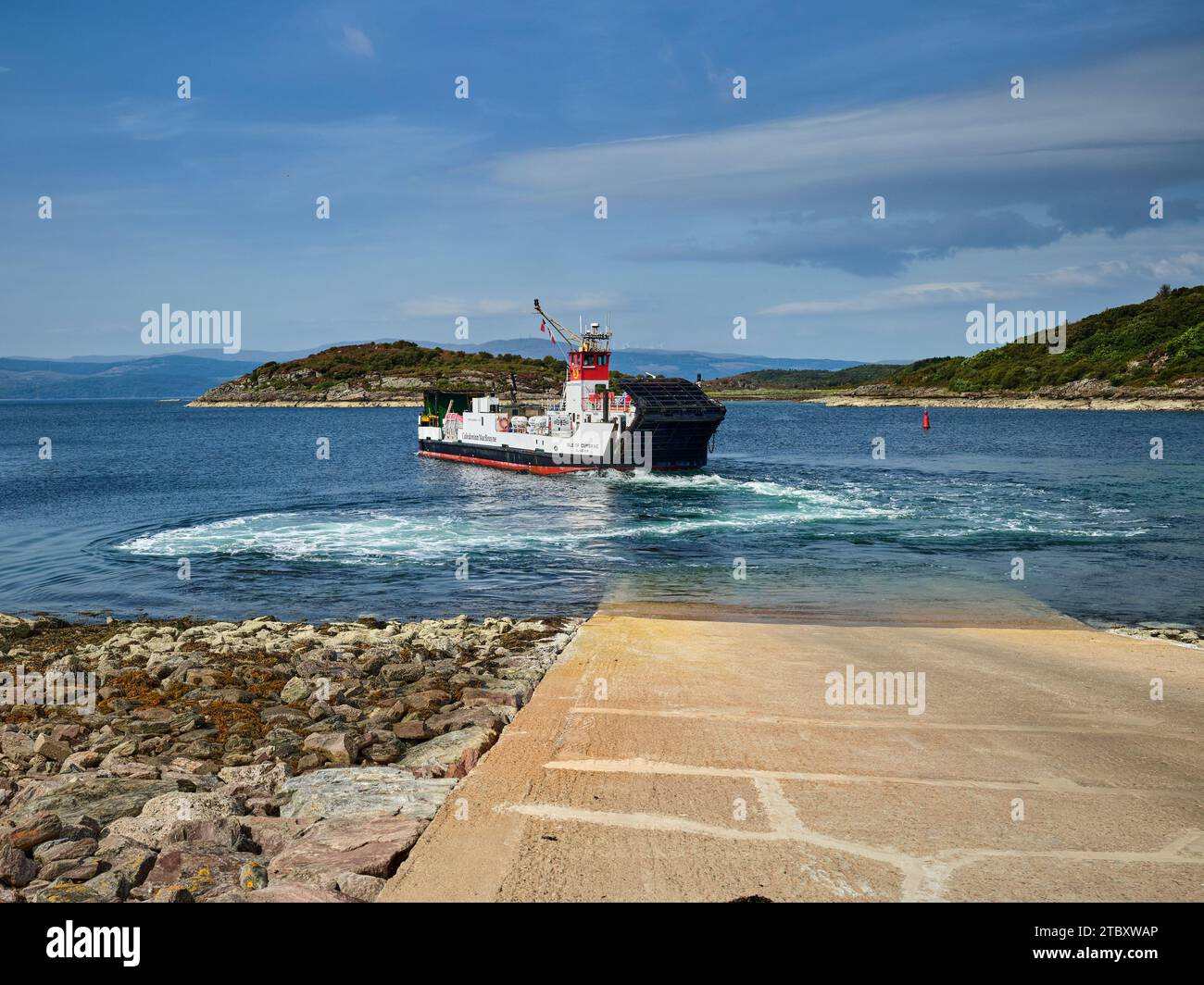At Portavadie, the roll-on, roll-off ferry, The Isle of Cumbrae ...