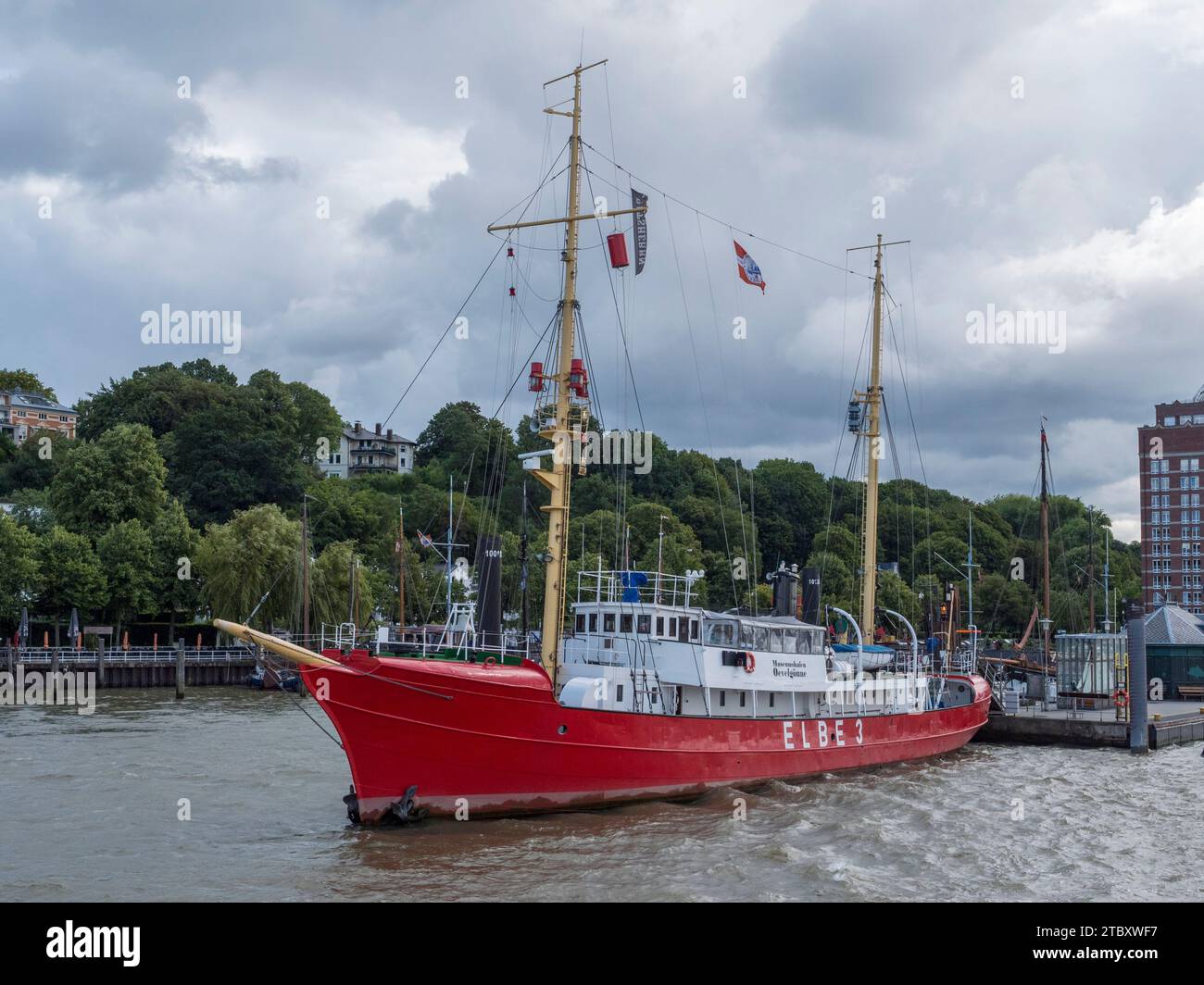 The Feuerschiff Elbe 3 lightship at the Vintage Baot Museum (viewed ...