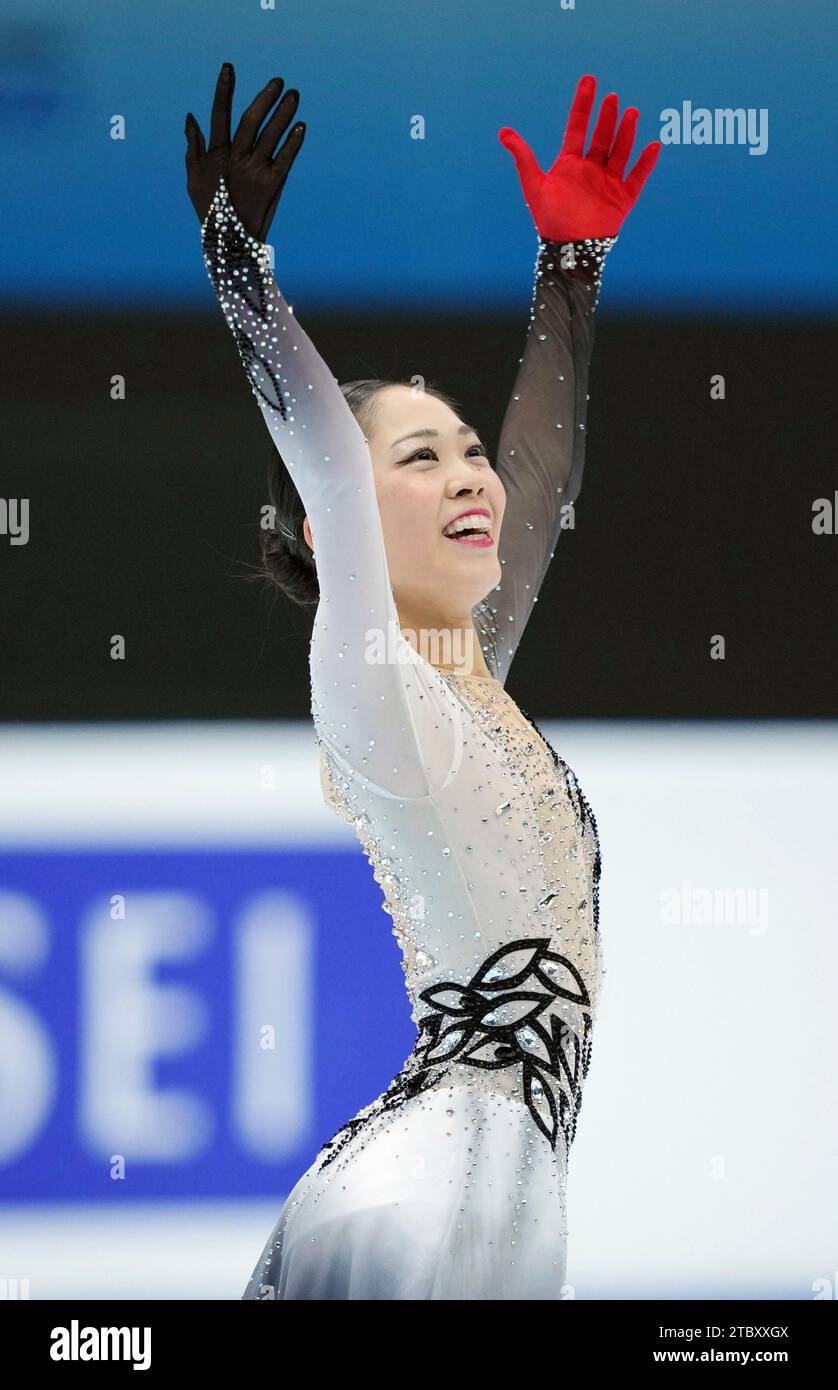 Japan's Hana Yoshida performs during the women's free skating at the National Indoor Stadium in ...
