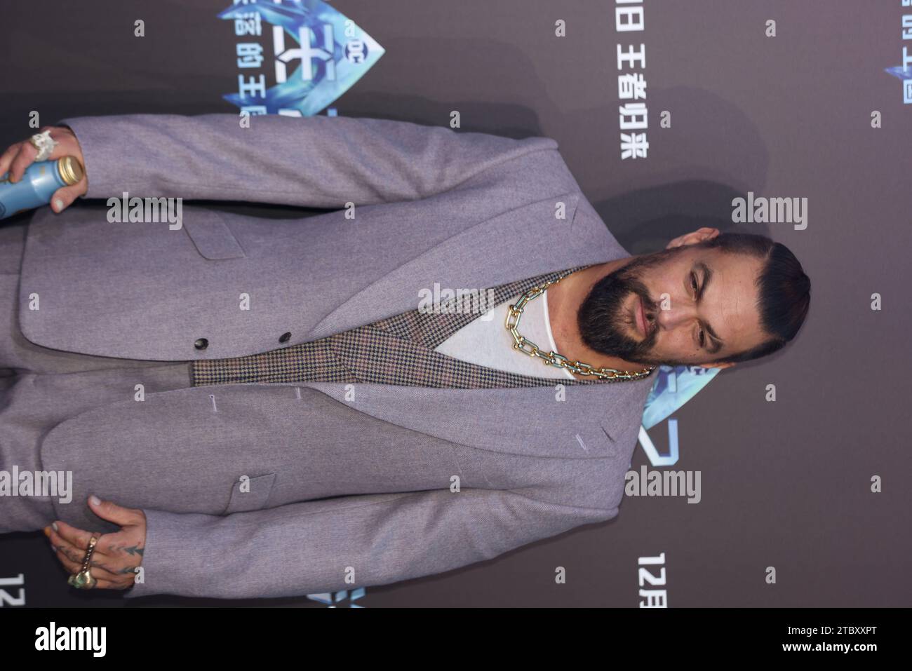 SHANGHAI, CHINA - DECEMBER 9, 2023 - Actor Jason Momoa attends the ...