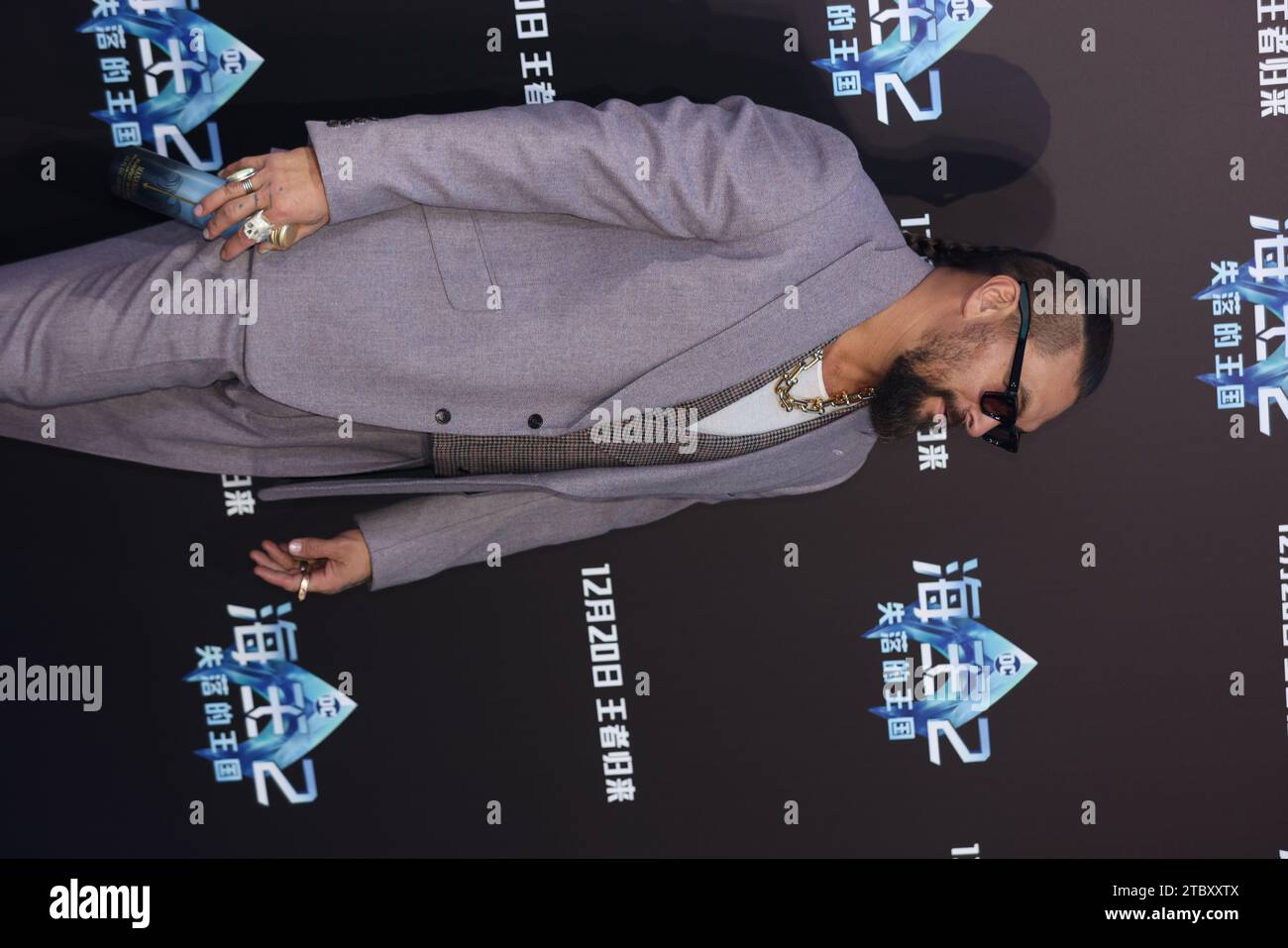 SHANGHAI, CHINA - DECEMBER 9, 2023 - Actor Jason Momoa attends the ...