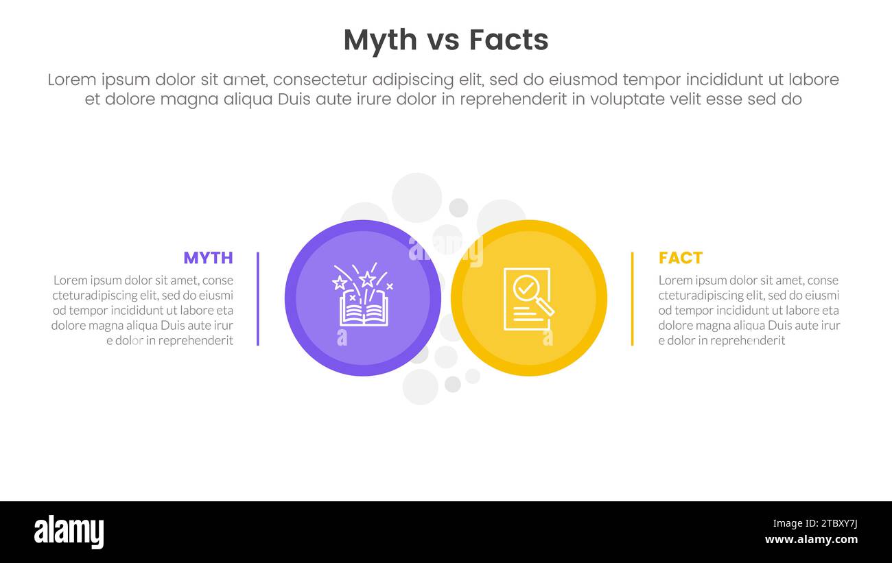 fact vs myth comparison or versus concept for infographic template ...