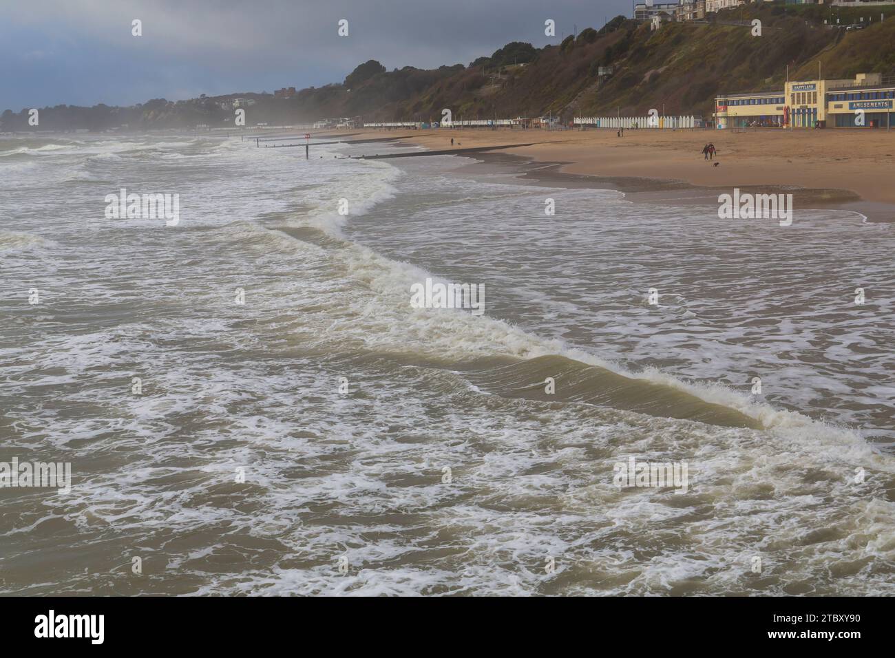 Bournemouth, Dorset UK. 9th December 2023. UK weather: rough seas after ...