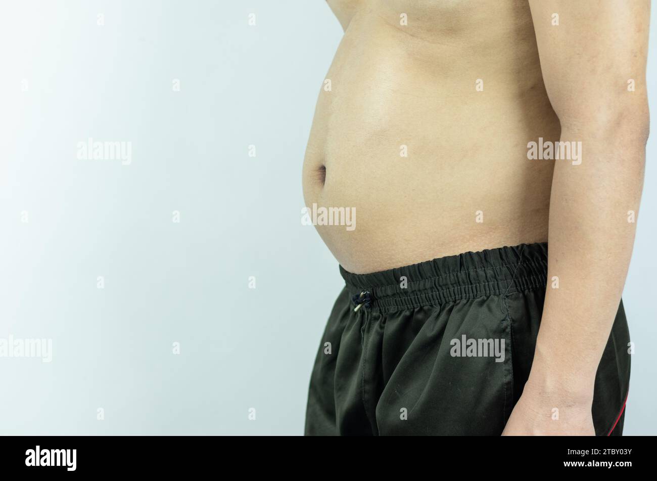 Man with pot belly hi-res stock photography and images - Alamy