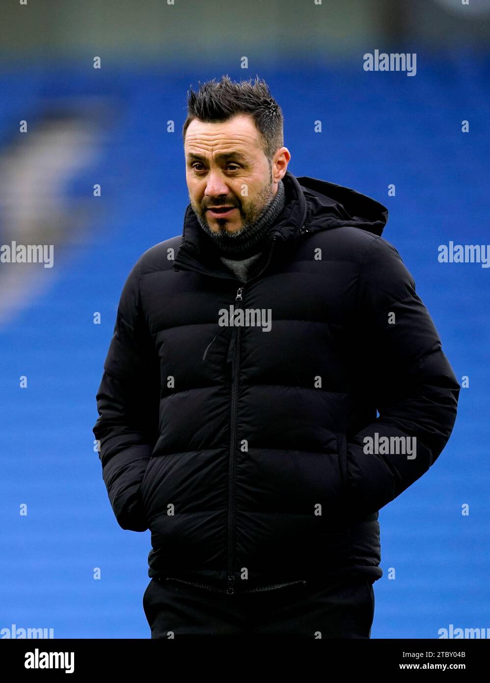 Brighton and Hove Albion manager Roberto De Zerbi ahead of the Premier ...