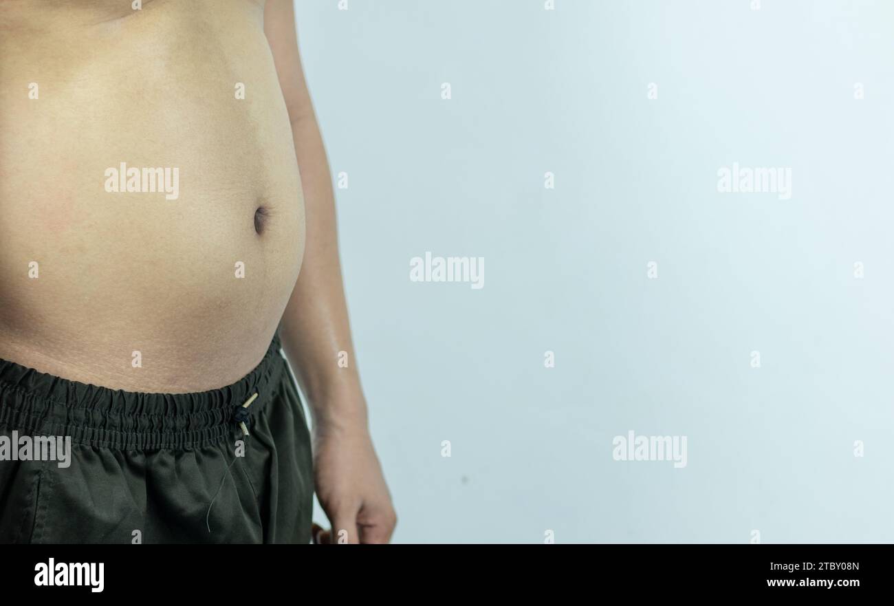 Men belly fat hi-res stock photography and images - Alamy