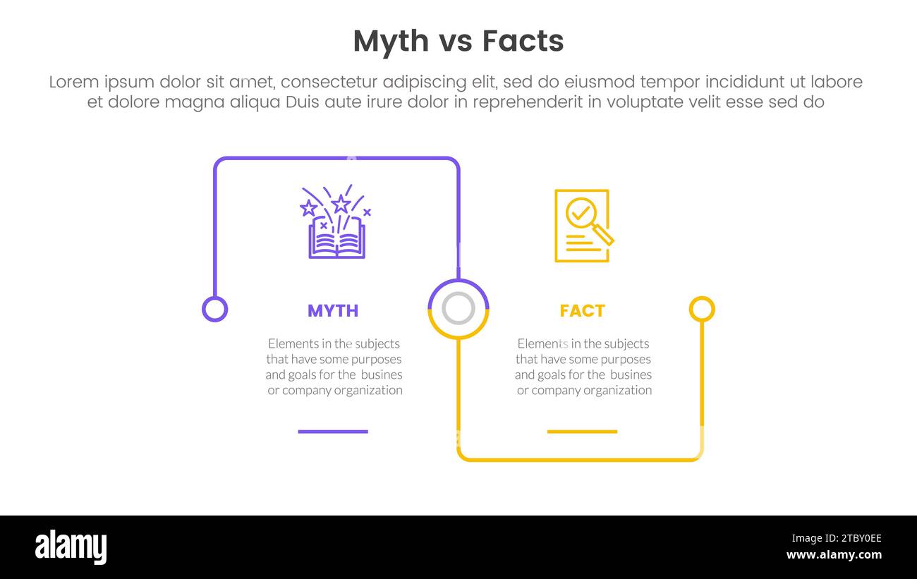 fact vs myth comparison or versus concept for infographic template ...