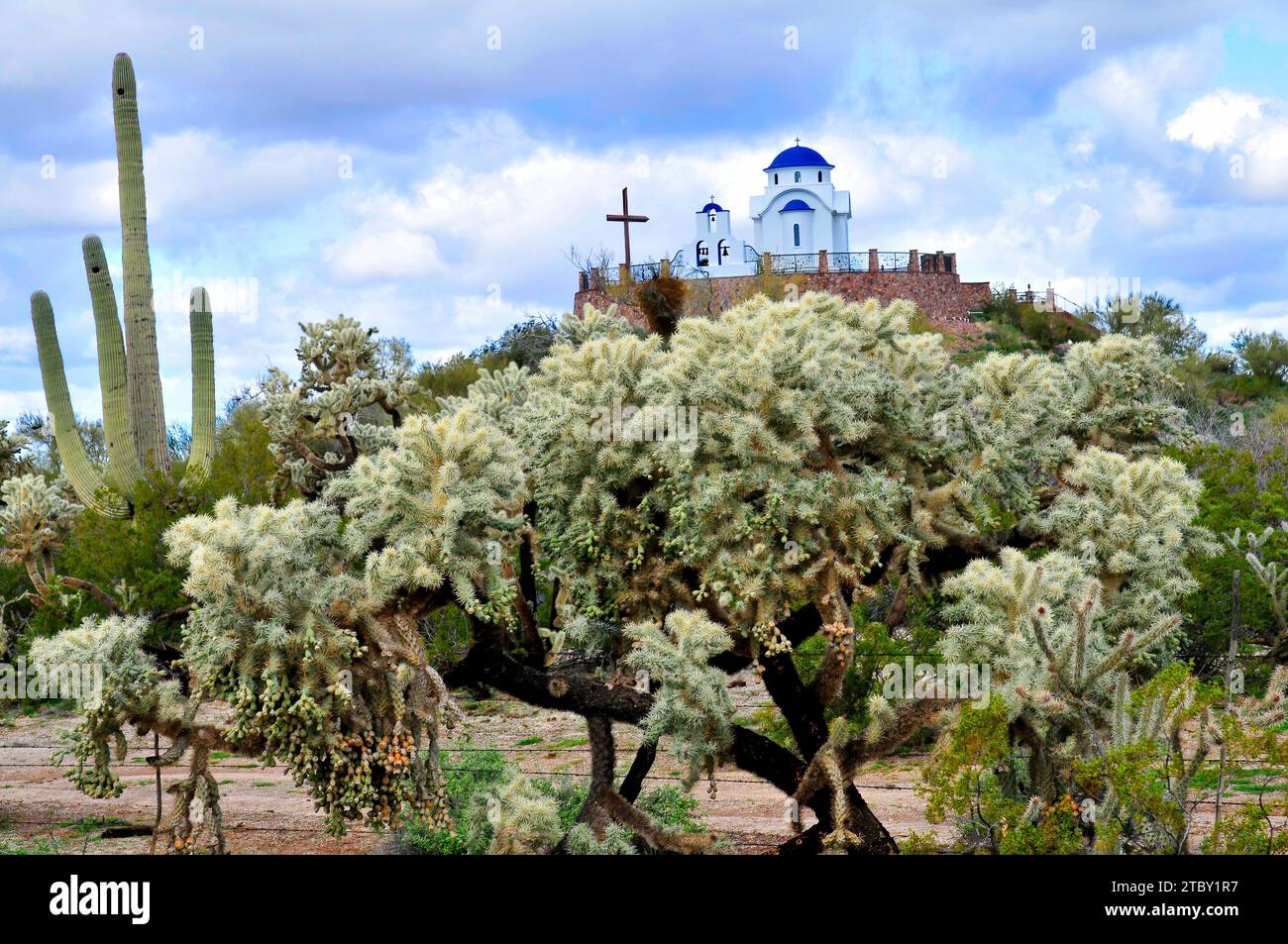 Greek orthodox chapel at St. Anthony's monastery in Arizona Stock Photo ...
