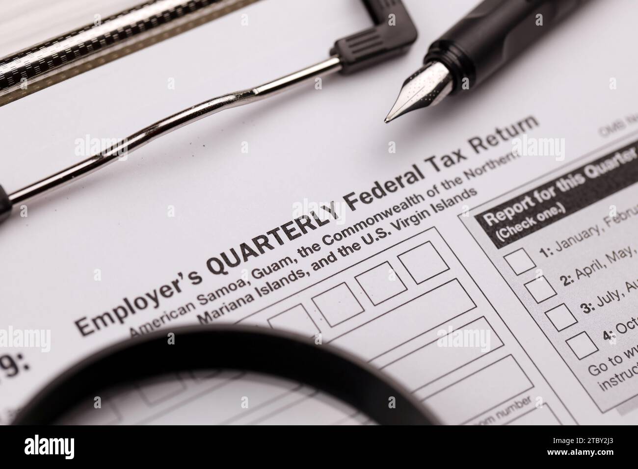 IRS Form 941-SS Employer's quarterly federal tax return blank on A4 ...