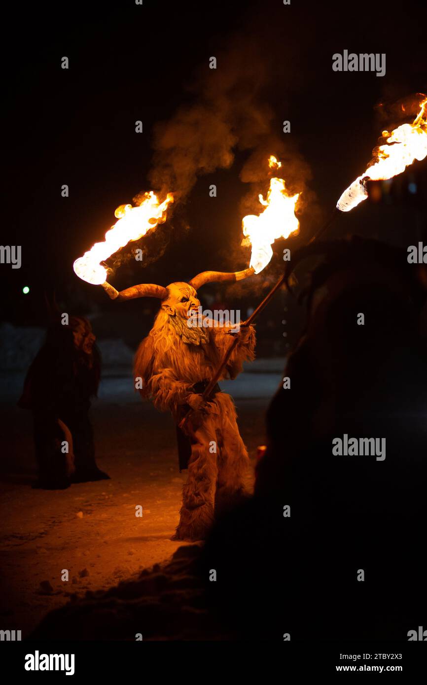The Perchtenlauf is a custom from the Alpine region. Perchten are ...