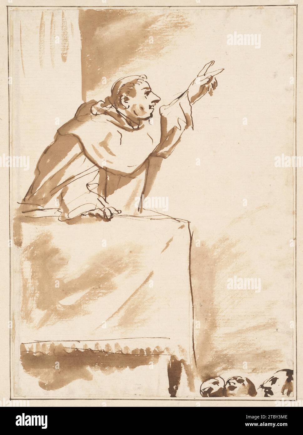 Monk preaching hi-res stock photography and images - Alamy