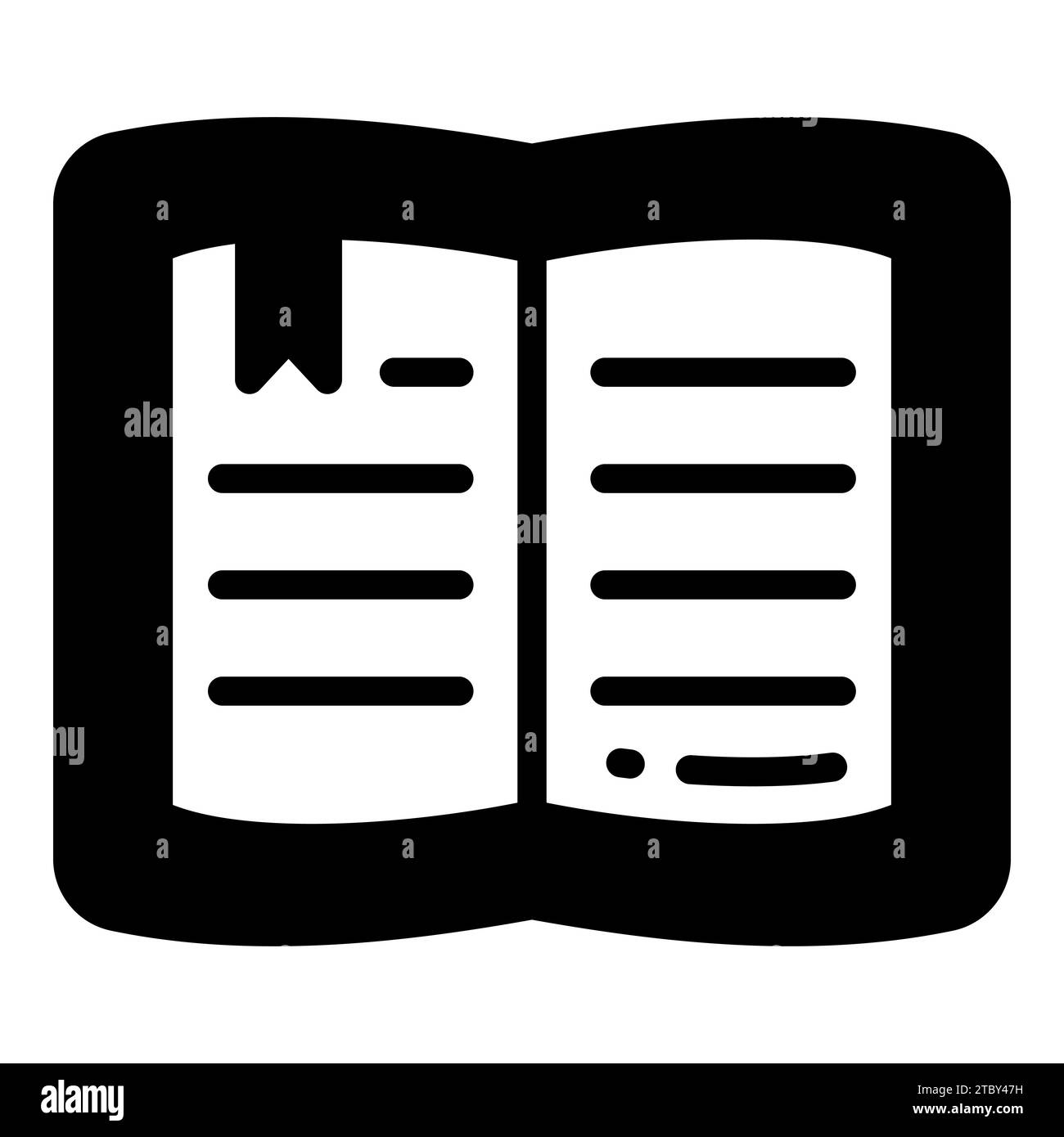 School book illustration icon Black and White Stock Photos & Images - Alamy