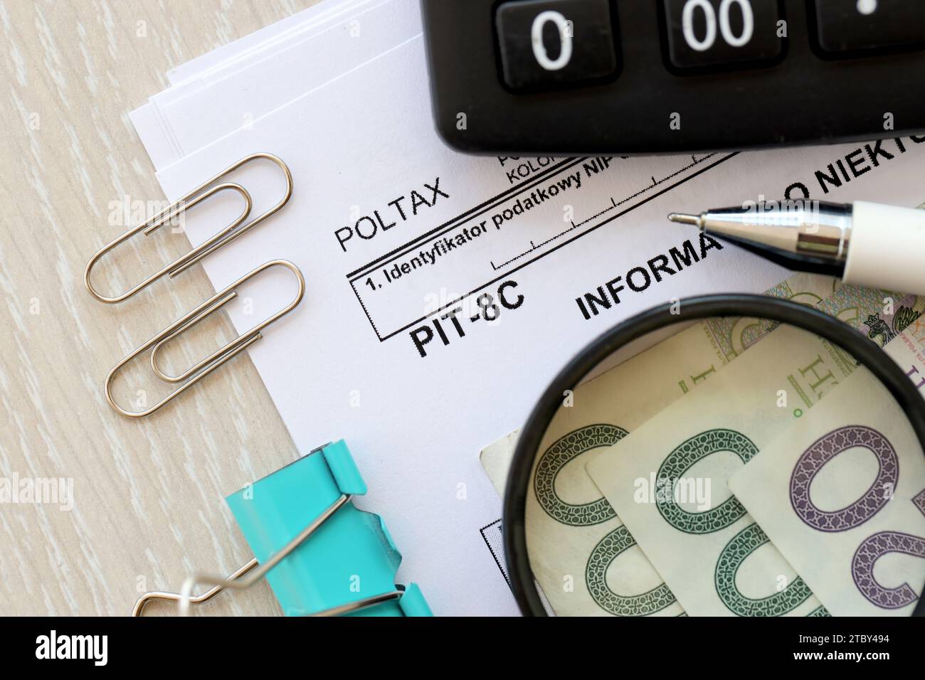 Information about some income from monetary capital, PIT-8C form on ...