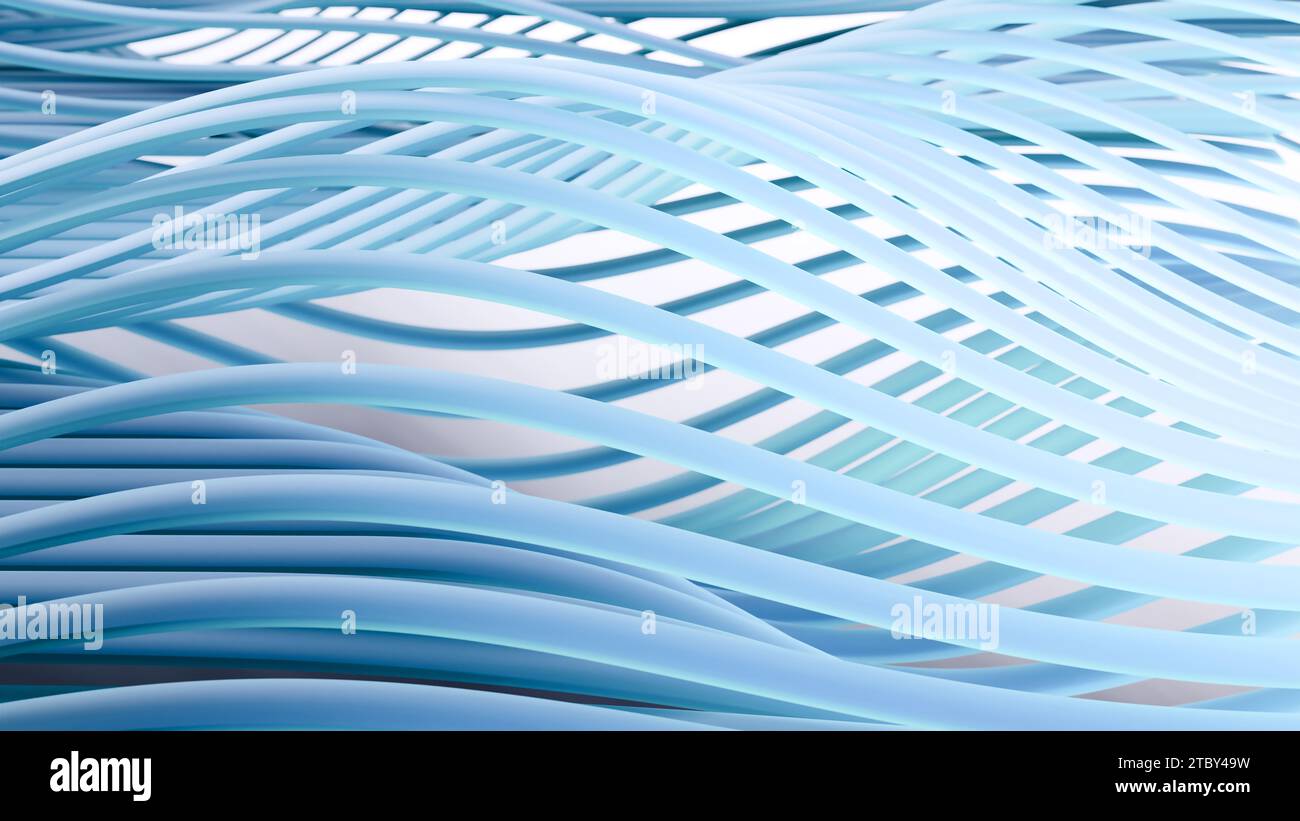 Wavy geometric 3d loop animation hi-res stock photography and images ...