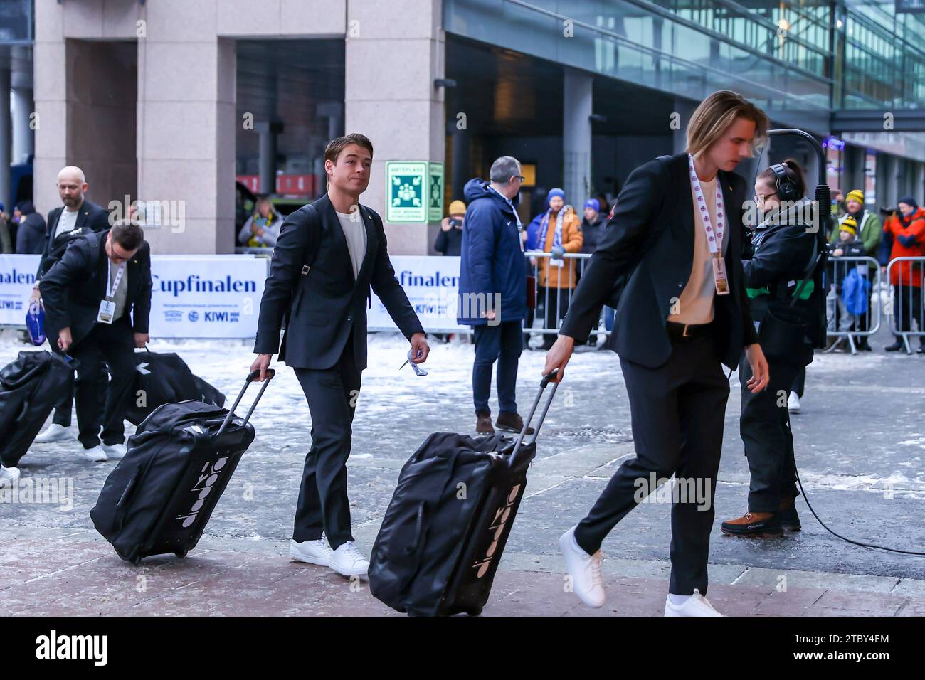 Oslo, Norway, 9th December 2023. Bodø/Glimt's Patrick Berg arrives for ...