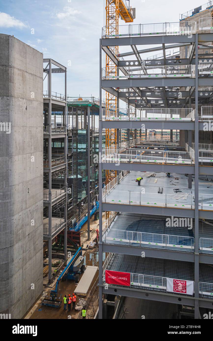 Construction of the BBC Wales/Cymru Studios, Central Square Cardiff ...