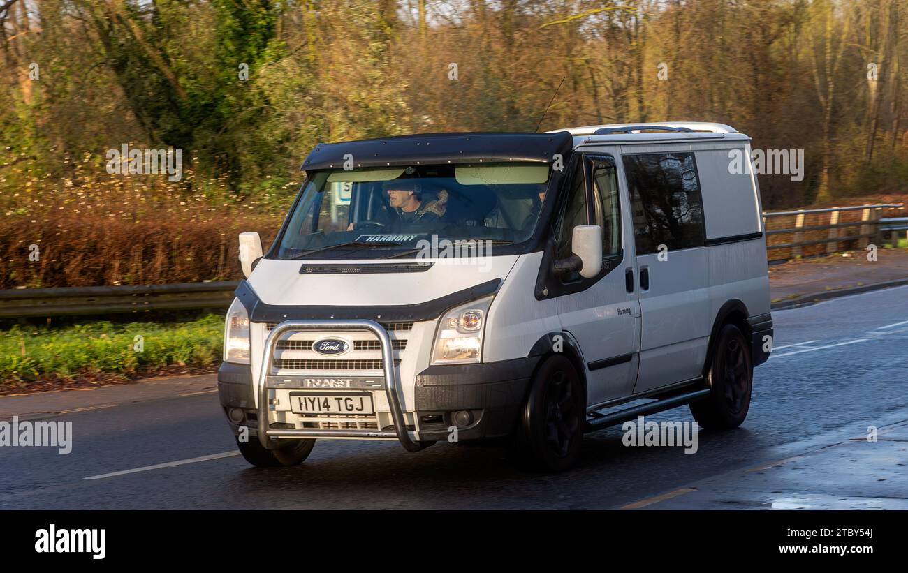 Milton Keynes,Bucks,UK - Dec 8th 2023: 2014 diesel engine Ford Transit ...