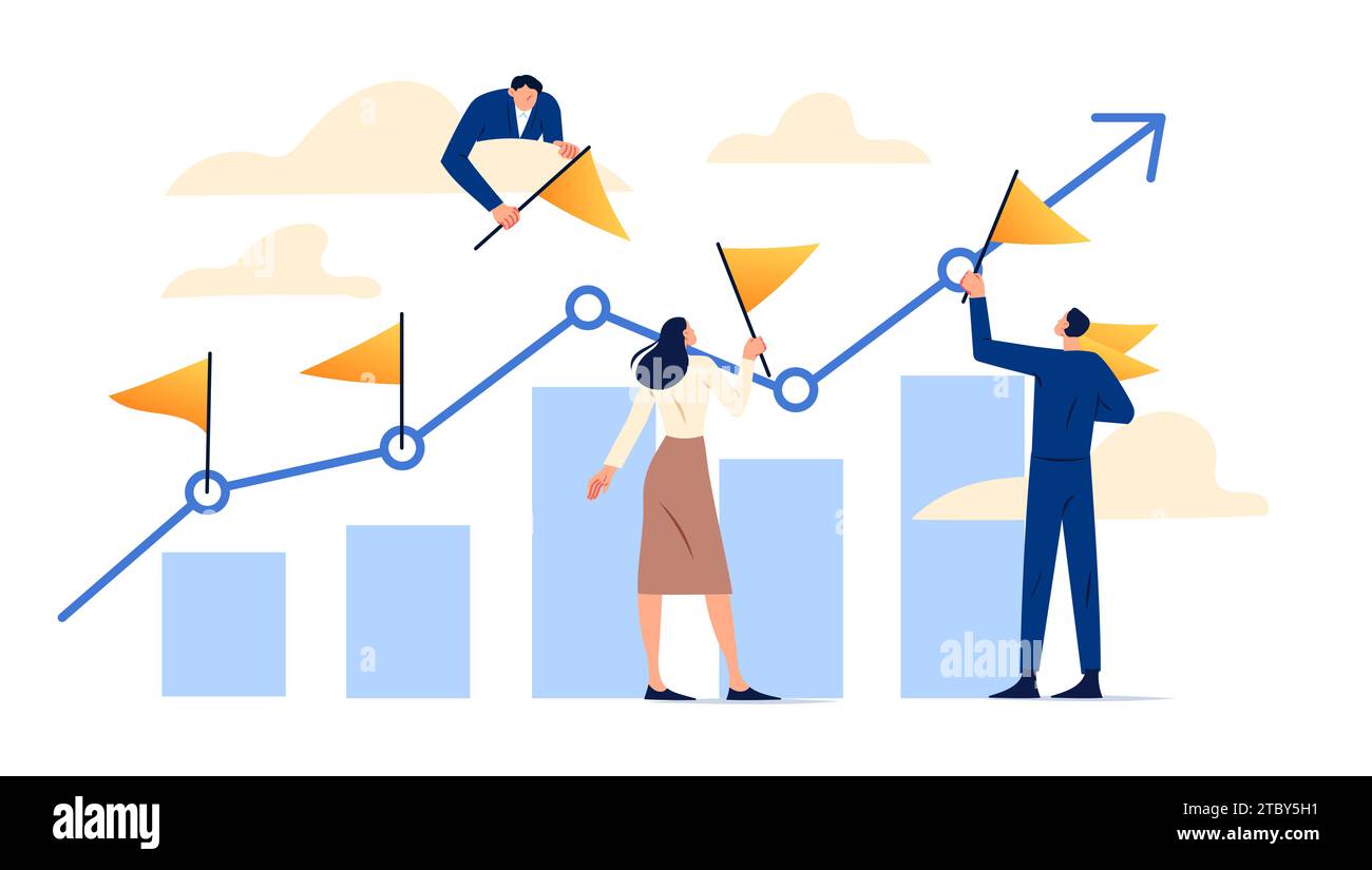 Business growth process, teamwork, data, graph Stock Vector Image & Art ...