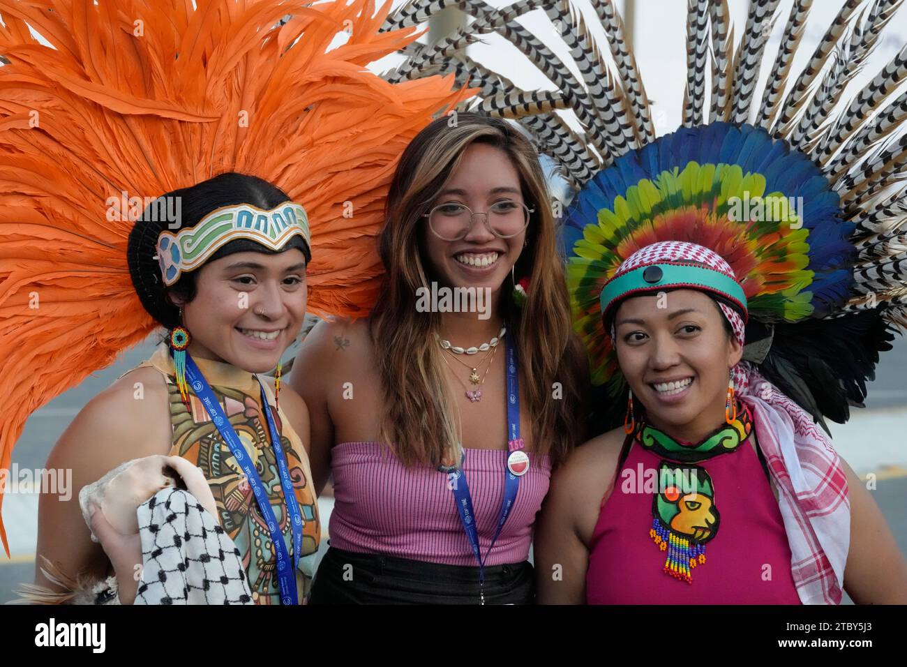Mitzi Jonelle Tan, of the Philippines, poses for photos at the COP28 U ...
