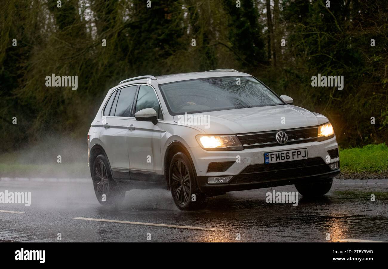 Milton Keynes,Bucks,UK - Dec 9th 2023: 2017 white diesel engine ...